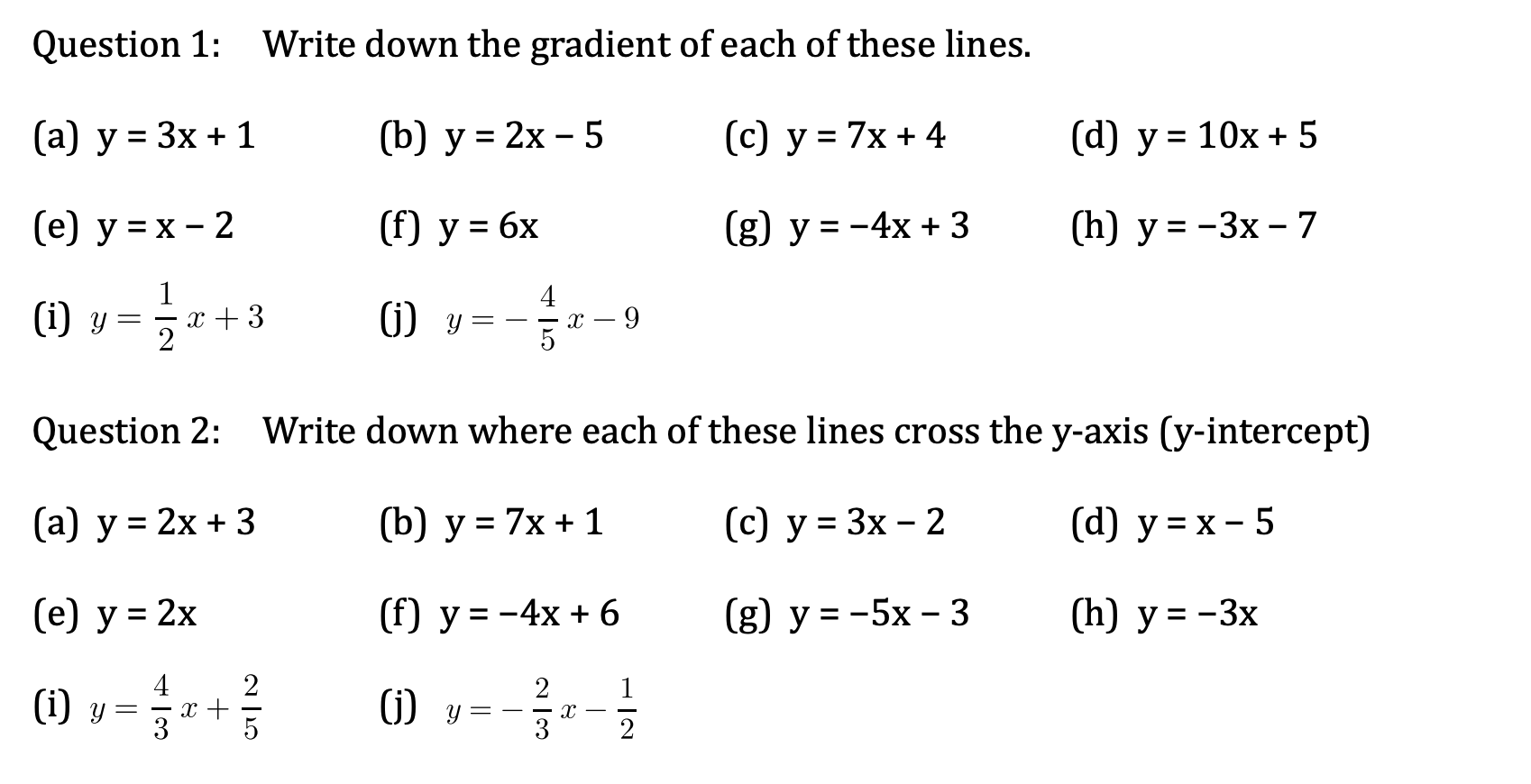 GCSE Maths | Equation of a Line