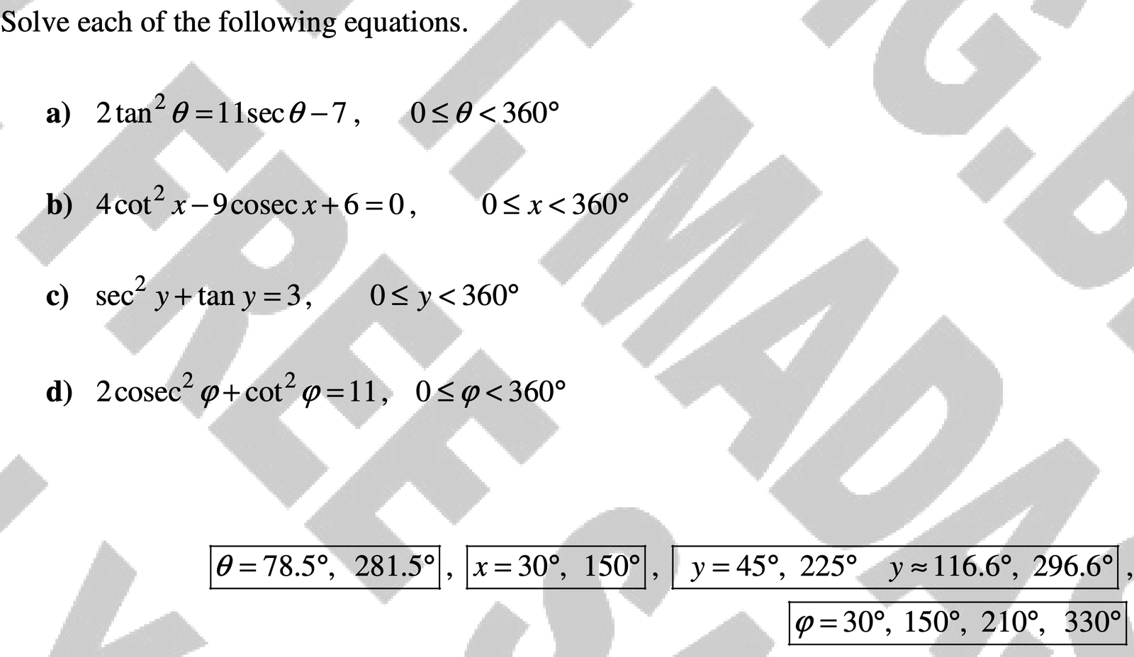 A-Level Maths | Trigonometry