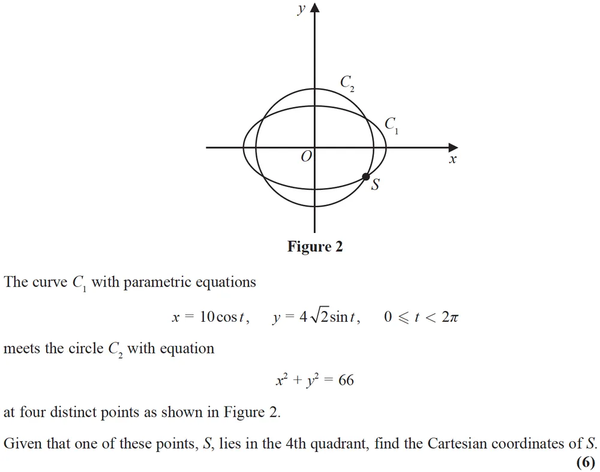 A-Level Maths Test | Parametric Equations | Edexcel