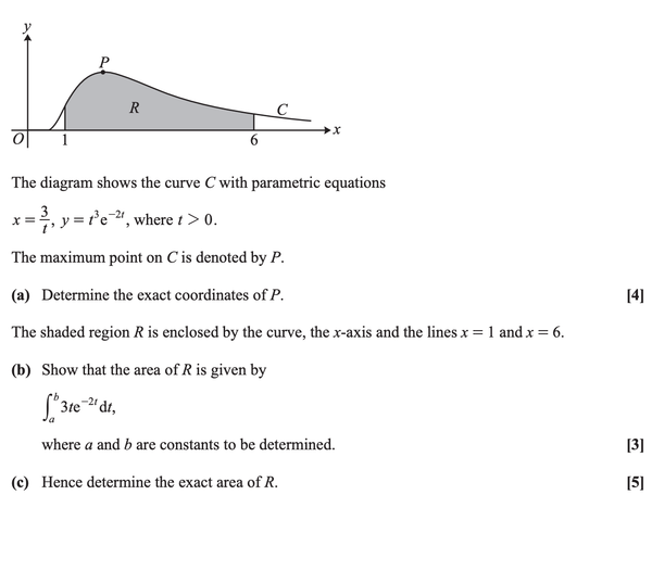 A-Level Maths Test | Parametric Equations | OCR A
